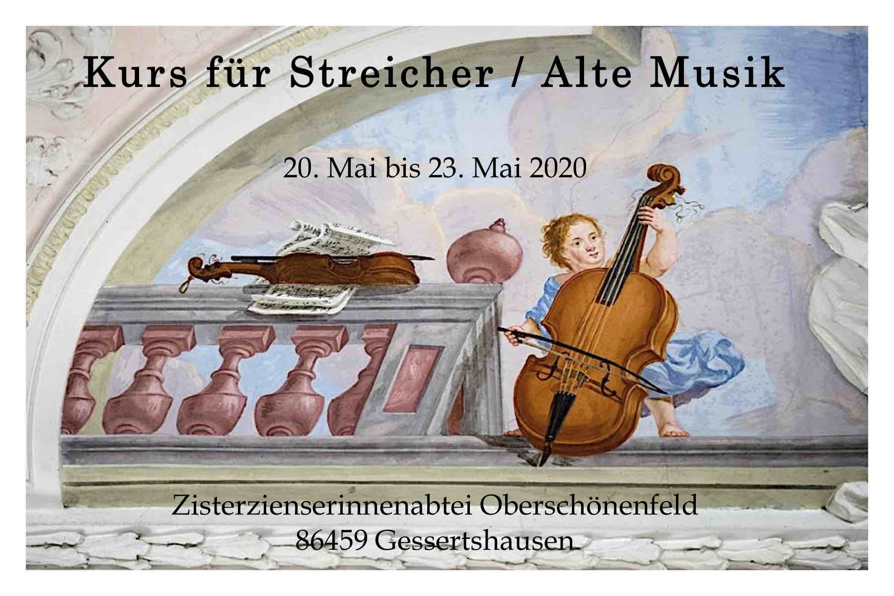 Kurs für Alte Musik, 20. – 23. Mai 2020 – ABGESAGT! – Viktor Töpelmann